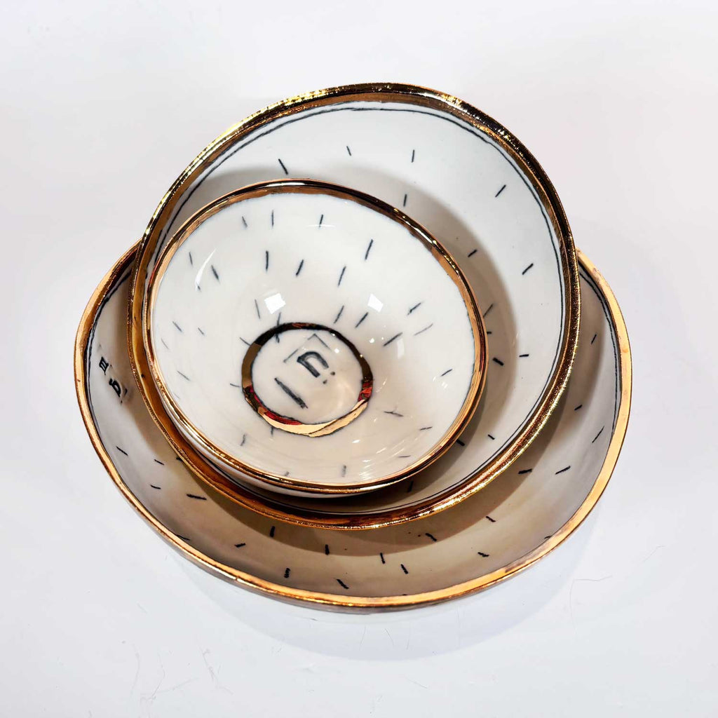 Beauty, Generosity, Kindness Bowl Set - Petroff Gallery