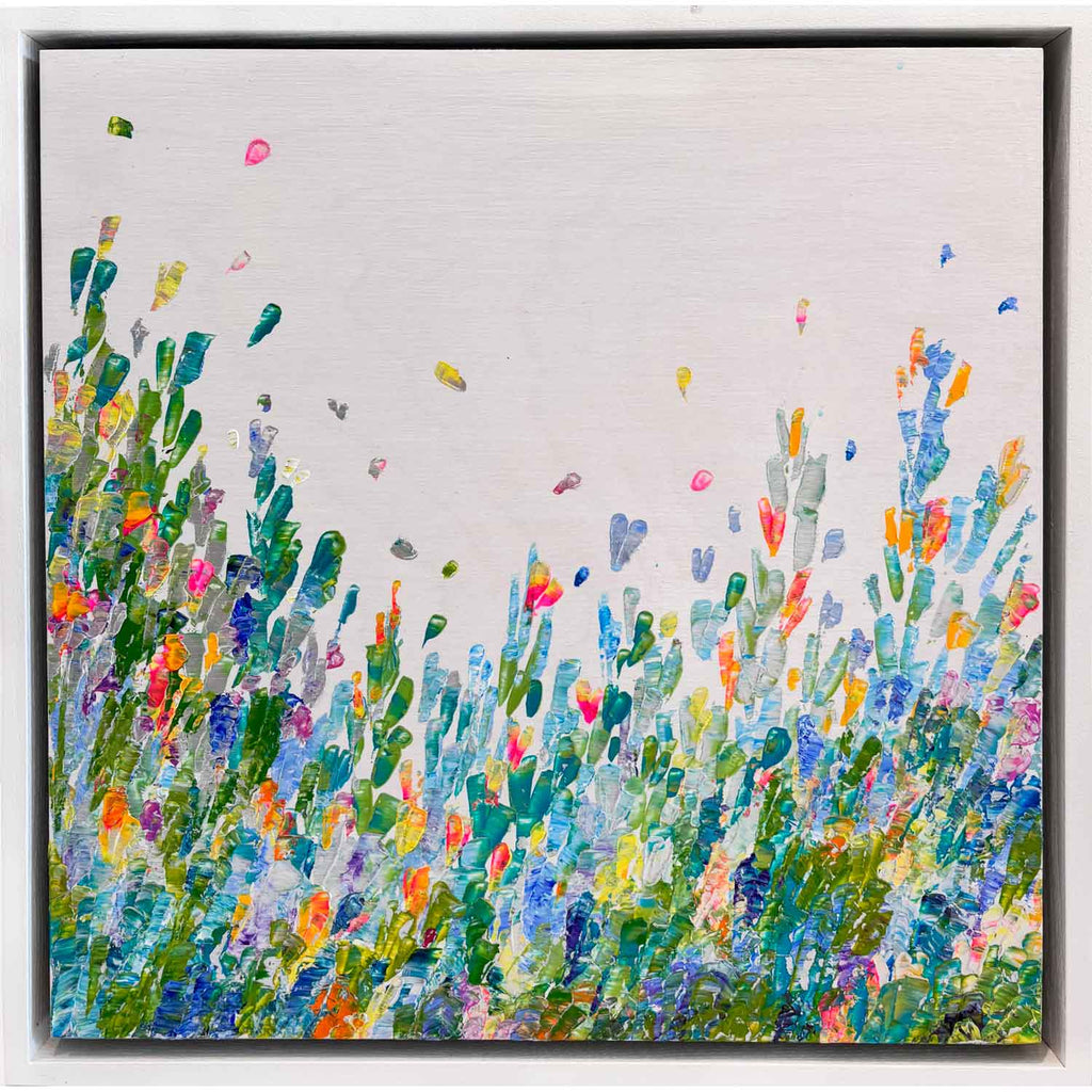 Foggy Morning in the Garden 12" x 12" - Petroff Gallery