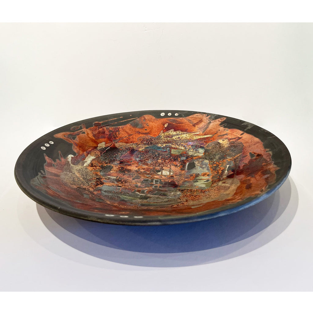 Large Raku Plate – Petroff Gallery